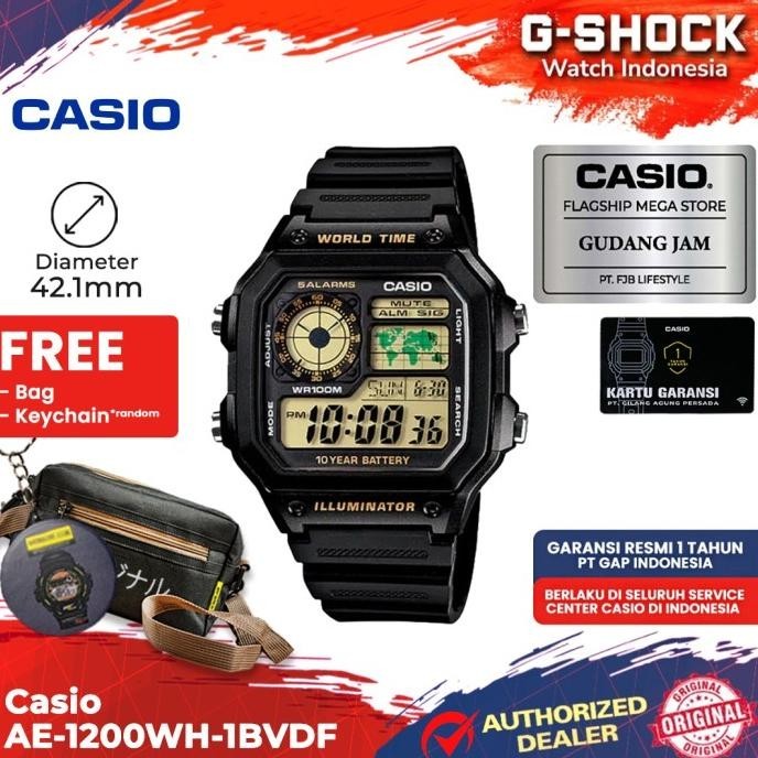 Jual Casio General AE-1200WH-1BVDF AE-1200WH AE-1200 AE1200WH AE 1200WH | Shopee Indonesia