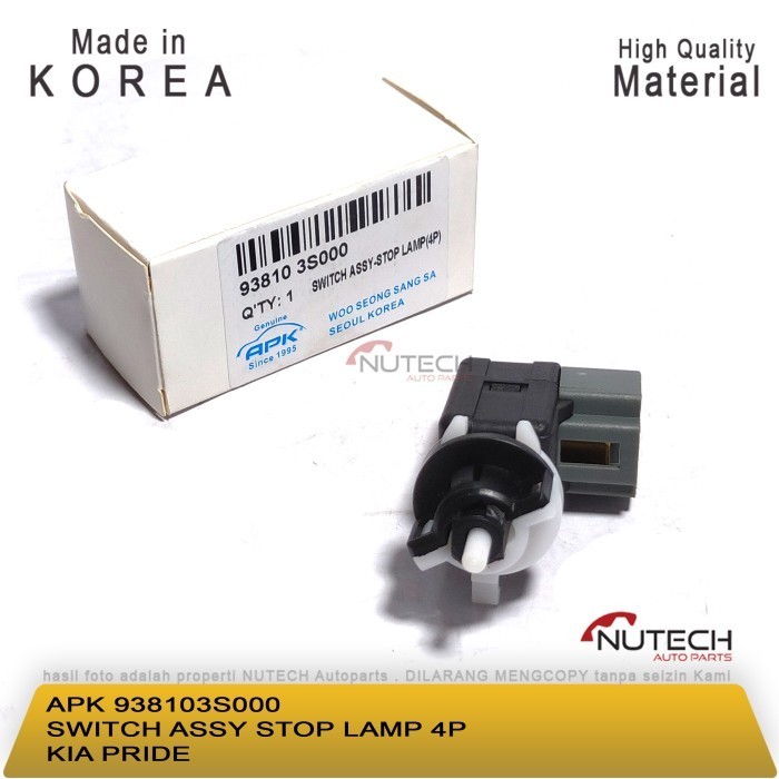Jual Switch Assy Stop Lamp 4P Mobil Pride Mohis (93810 - 3S000 ...
