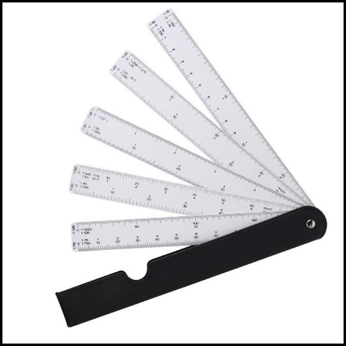 Jual BEST DEAL FAN SHAPE ARCHITECTS SCALE RULER FOR GRAPHICS DESIGN ...