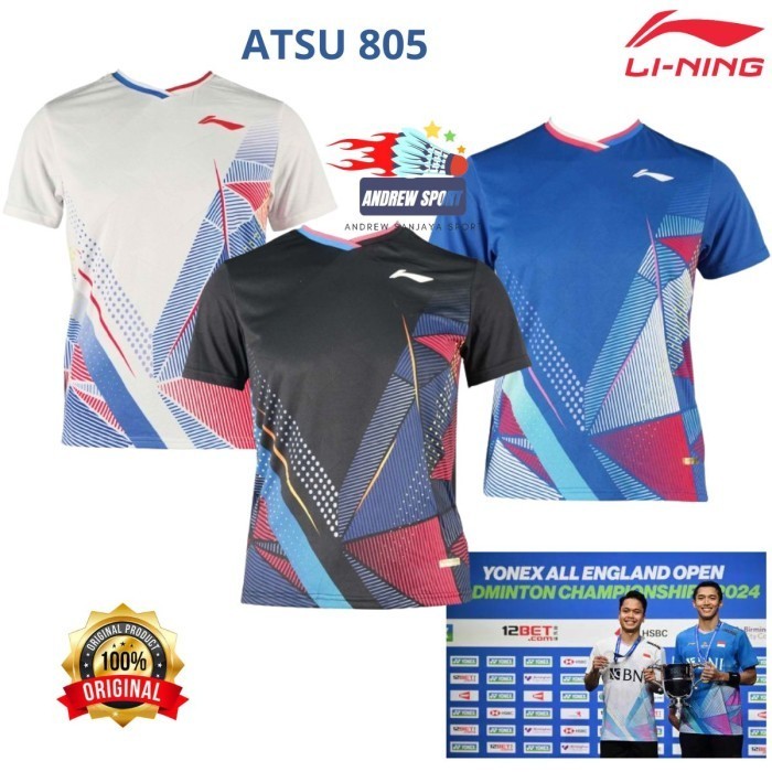 Jual Baju Lining Badnton Jersey Lining All England Atsu805 Atsu 805 Gi ...