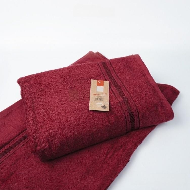 Jual Handuk Mandi Dewasa Merah Putih Jumbo Ukuran 70X140Cm New Color ...