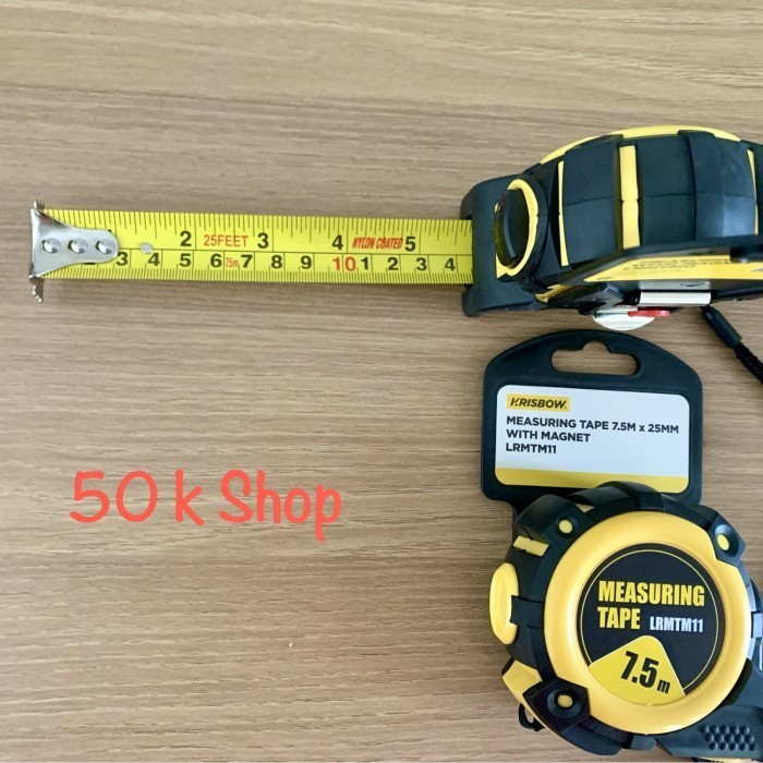 Jual Meteran / Measuring Tape 7.5 M With Magnet Merk Krisbow | Shopee ...