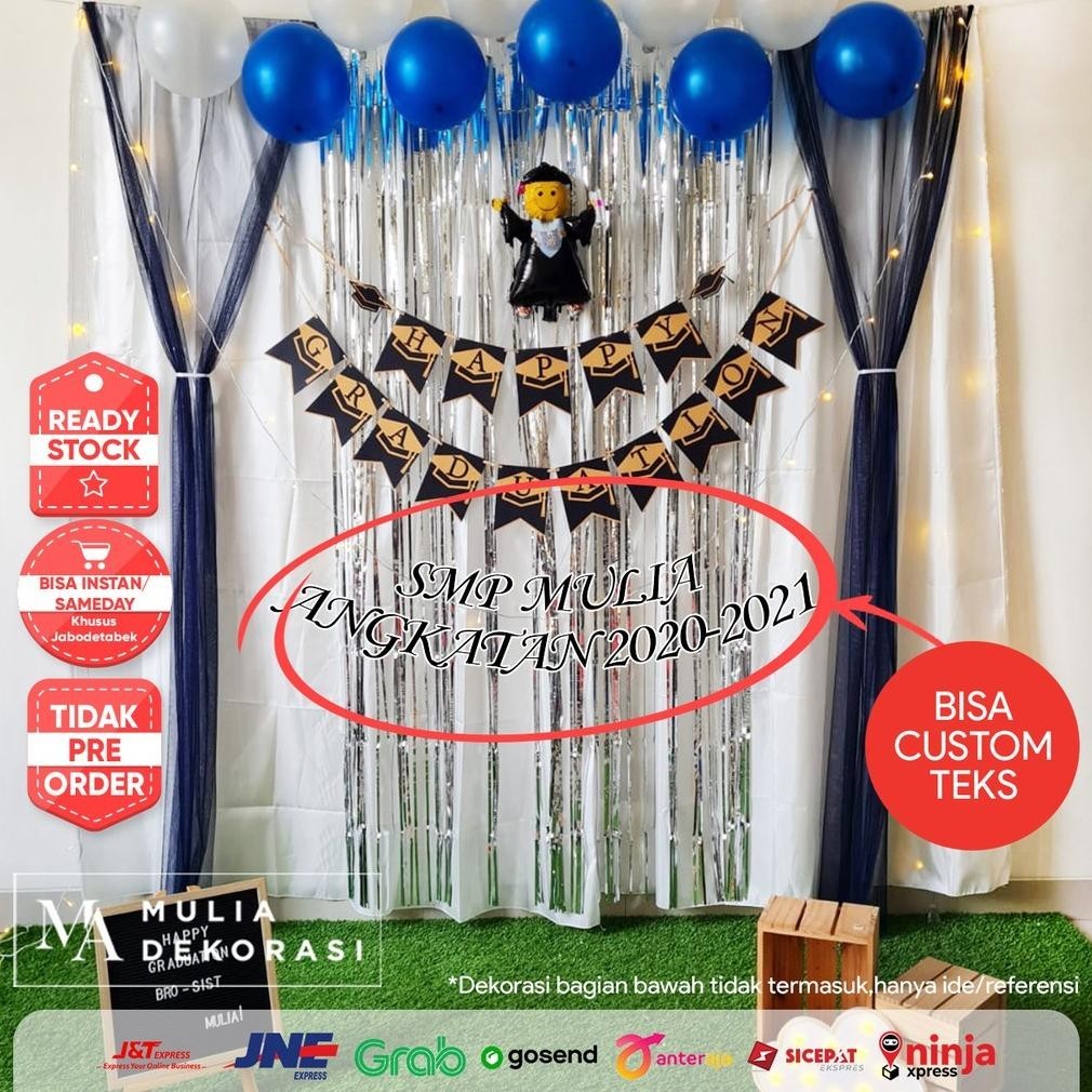 Jual DCF Dekorasi Backdrop Wisuda Kelulusan PAUD TK SD SMP SMU ...