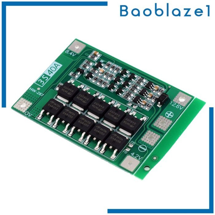 Jual MODUL BOARD PCB PCM LI-ION LITHIUM 3S 24V- 48V 40A BMS | Shopee ...
