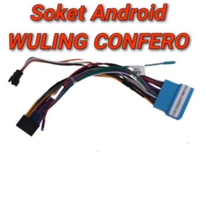 Jual neet socket-soket double din android plug & play mobil wuling Ayo ...