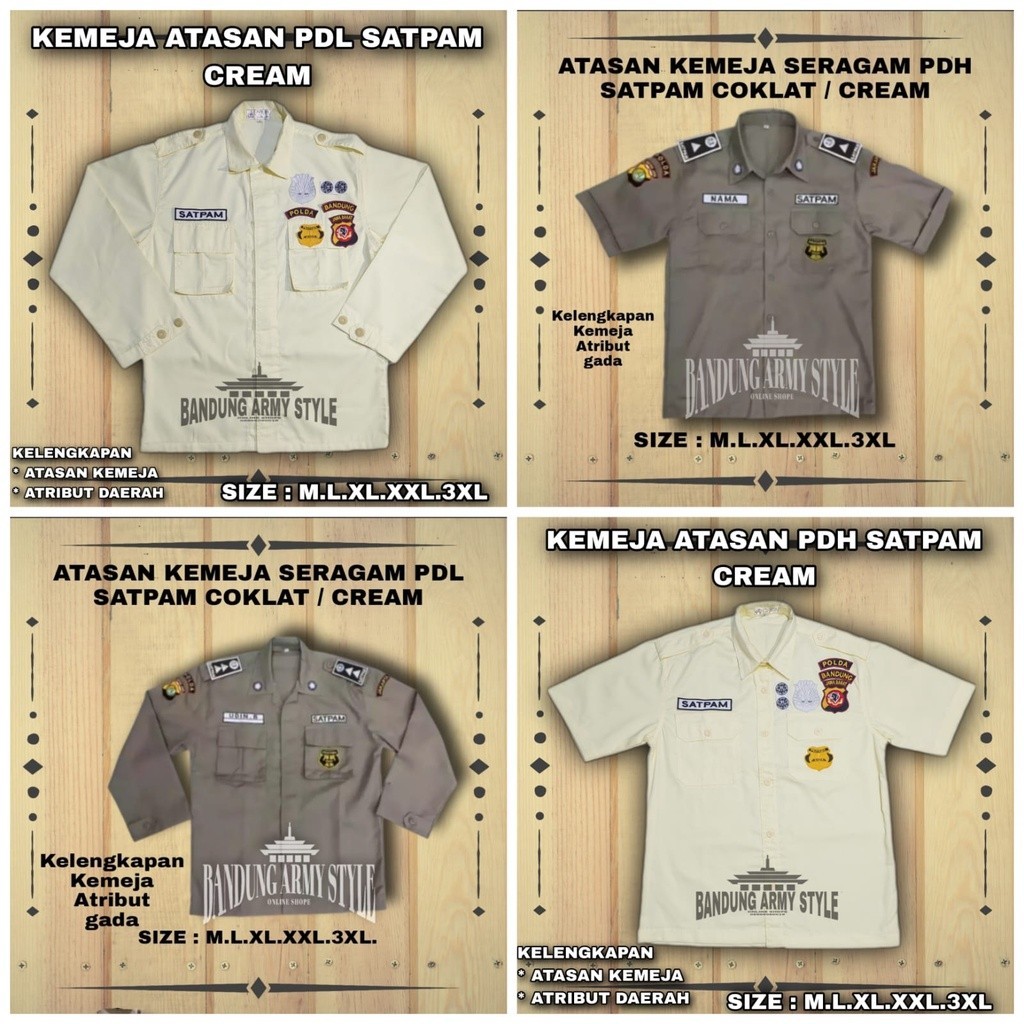 Jual Seragam Satpam seragam pdh security 2021 Seragam PDH Satpam ...