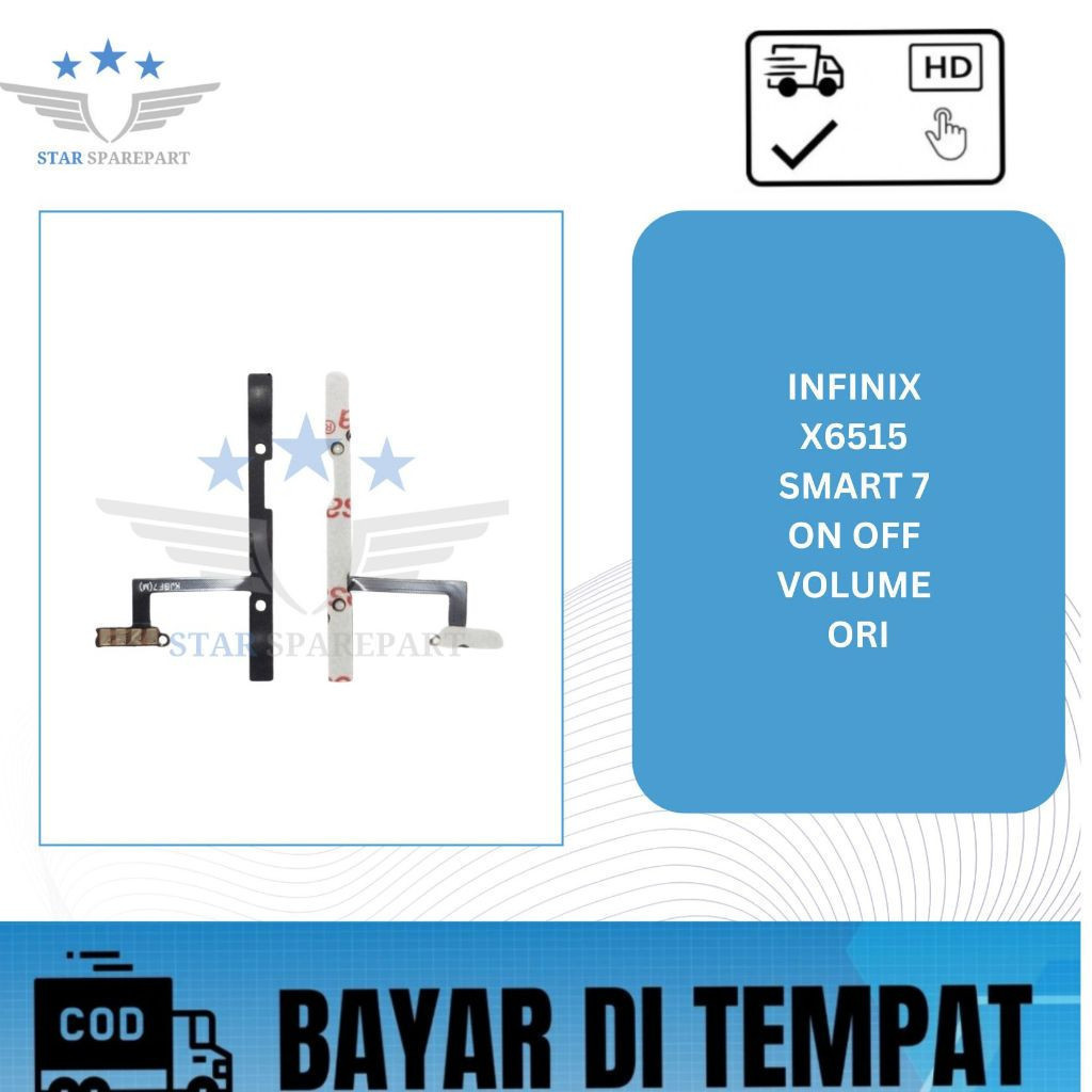 Jual FLEXIBEL INFINIX X6515 + ON OFF + VOLUME ORI ( SMART 7 ) | Shopee ...