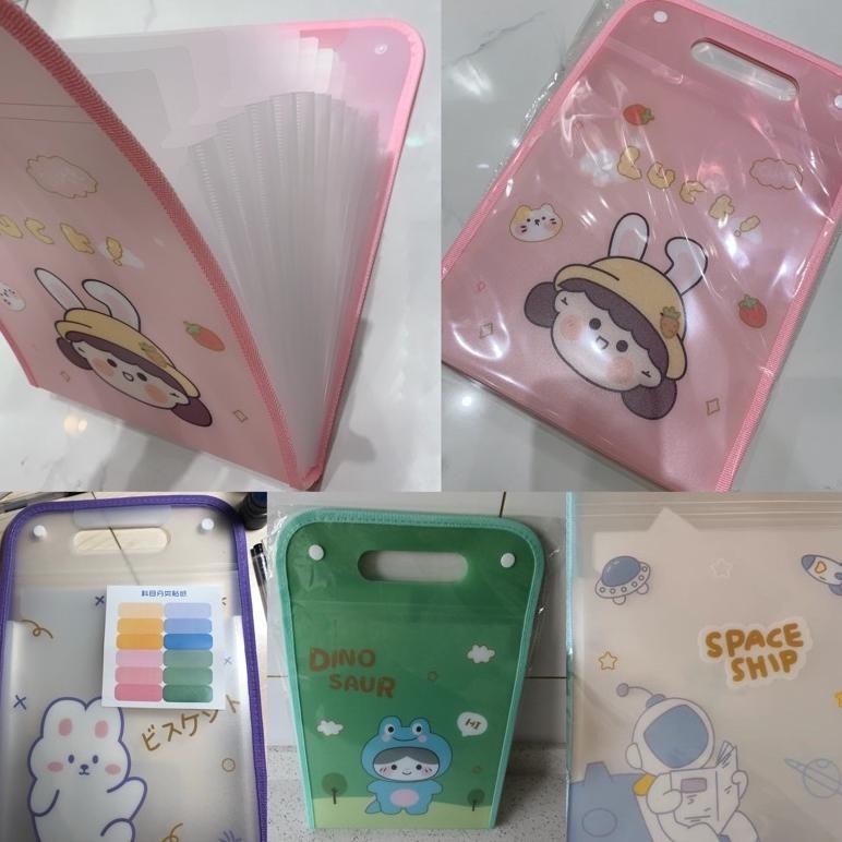 Jual fth- cute multi layer folder map organizer tempat penyimpanan file ...