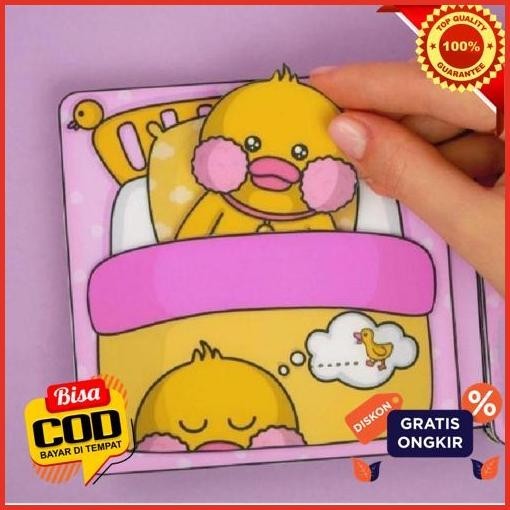 Jual Cod Bebek Viral Doll Quite Book Paper Duck Paper Book Mainan ...