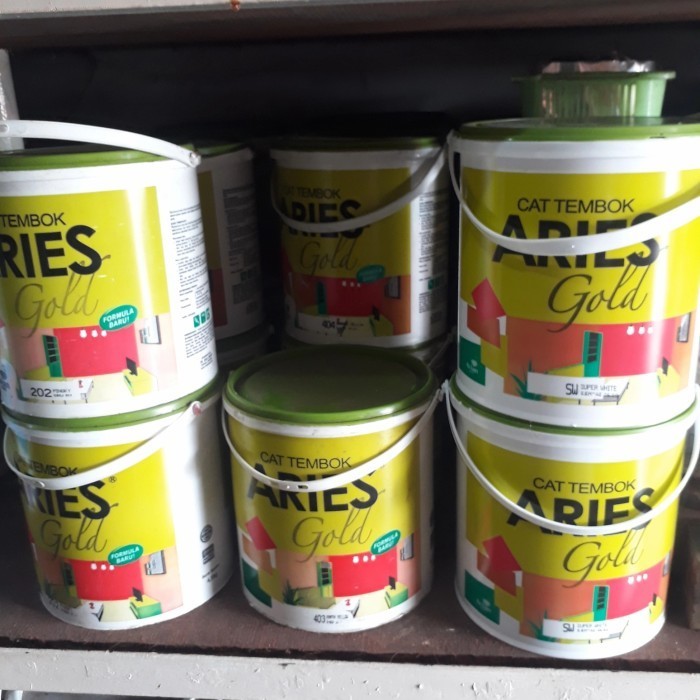 Jual Aries Dan Aries Gold Cat Tembok Galon 5 Kg Wall Paint | Shopee ...