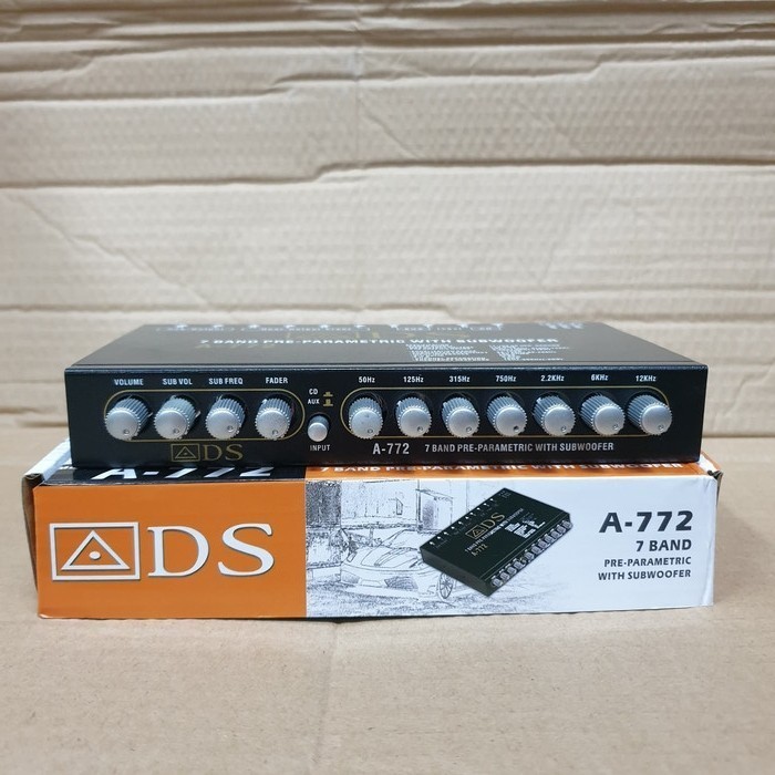 Jual Preamp Mobil Ads A 772 Parametrik Audio Mobil 7 Band Equalizer ...