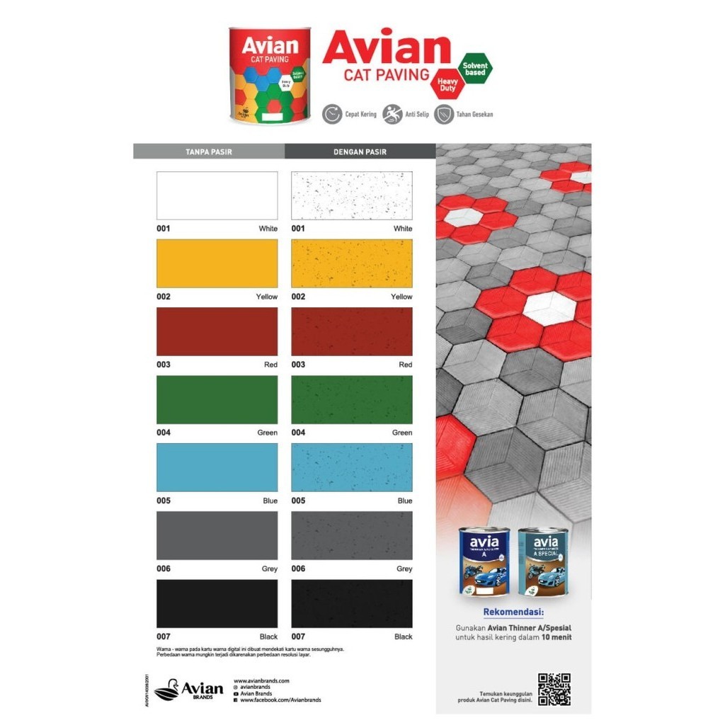 Jual Cat Paving Avian / Cat Lapangan / Cat Paving Block / Cat Konblok ...