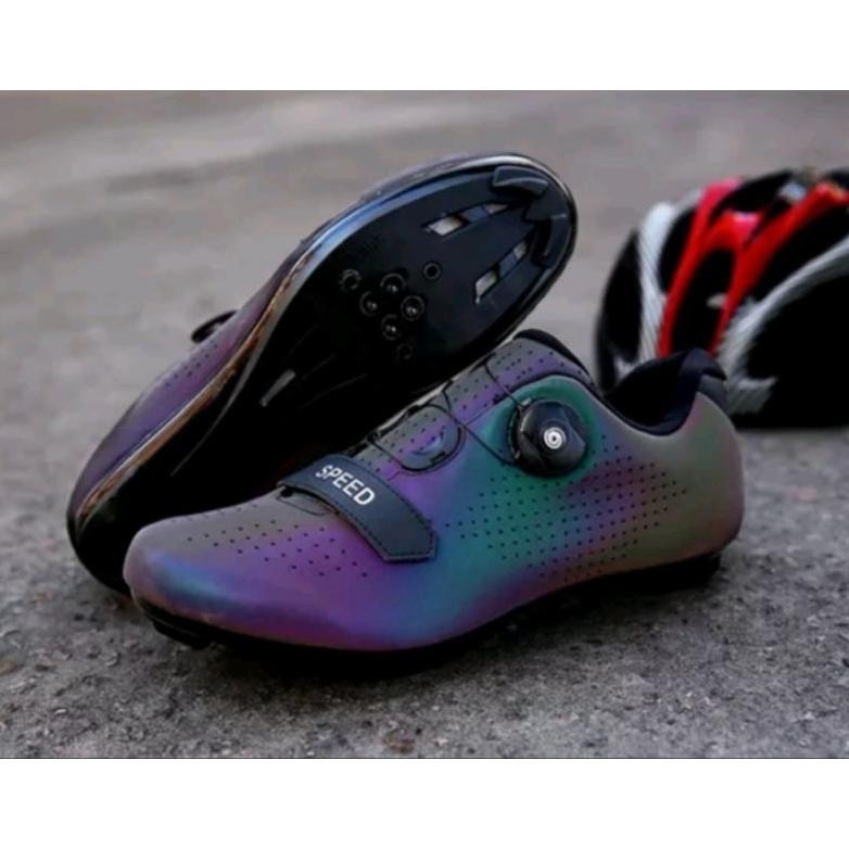 Jual Premium Speed Sepatu Sepeda Multi Cleat MTB Roadbike Sepatu Gowes ...