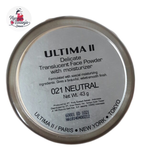Jual Bedak Tabur Loose Powder Ultima Ii Natural 021 Neutral 43G ...