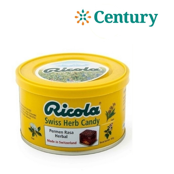 Jual RICOLA HERB CANDY TIN 100 GR /PERMEN/ PERMEN TENGGOROKAN | Shopee ...