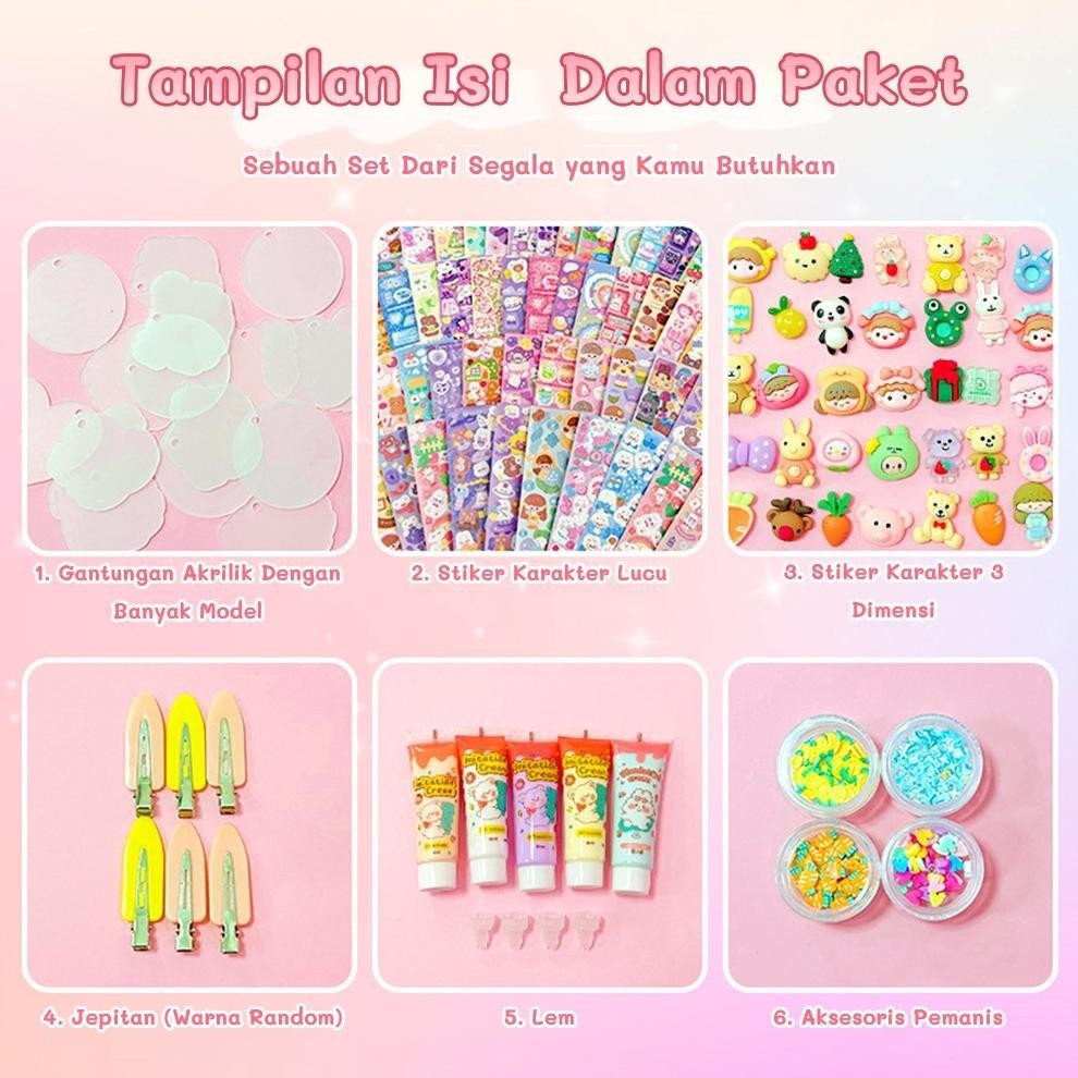 Jual Tatajoy [Upgrade] Diy Guka Set Diy Gantungan Kunci Akrilik Set ...