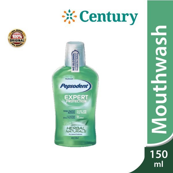 Jual Pepsodent Mouthwash Herbal Natural 150 ML | Shopee Indonesia