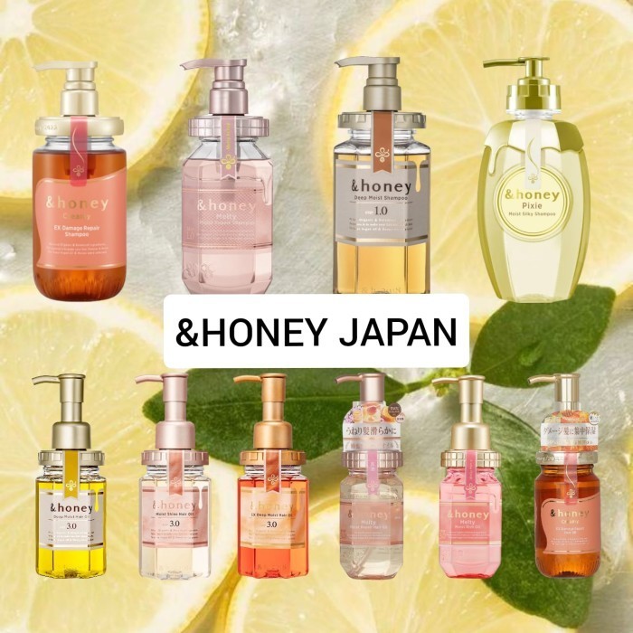 Jual &HONEY HAIR OIL SHAMPOO REFILL BODY WASH JAPAN AND HONEY MELTY DAMAGE | Shopee Indonesia