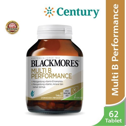 Jual Blackmores Multi B Performance 60 Tablet/Multivitamin/Daya Tahan Tubuh/Anti Stress/Susah ...