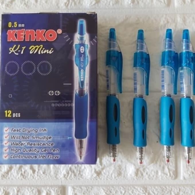 Jual Pulpen Kenko K-1 mini biru per pack isi 12 pcs Import | Shopee ...