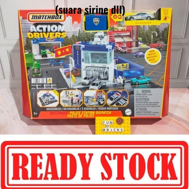 Jual Matchbox Police Station Dispatch Ford Interceptor Diecast Set ...