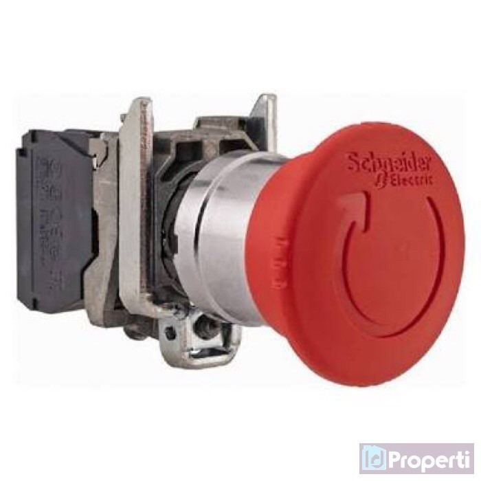 Jual Schneider XB4BS8442 Emergency Stop Push Button Kepala Besi Switch ...