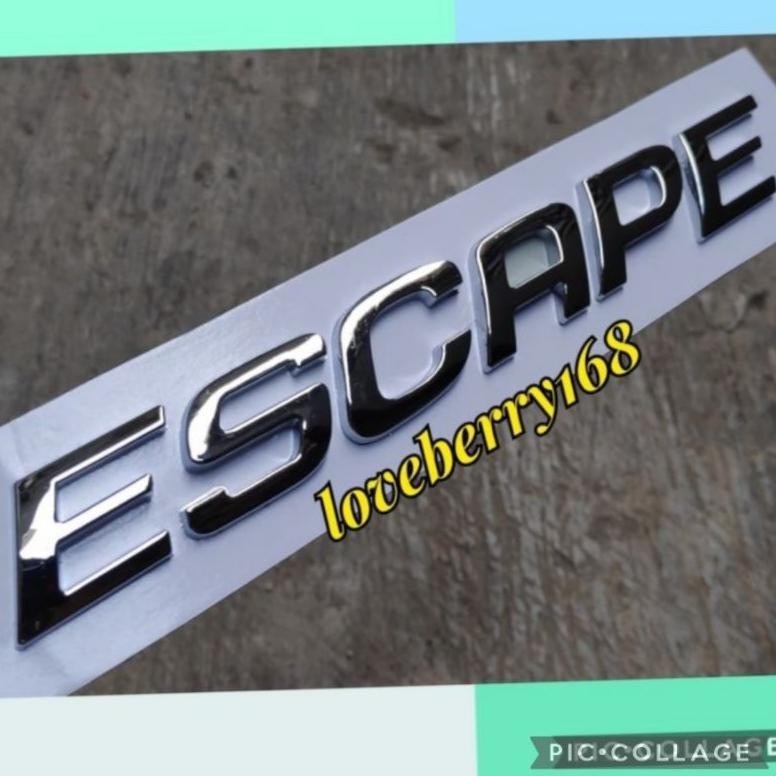 Jual emblem ford ESCAPE ukuran sesuai aslinya utk belakang atau samping ...