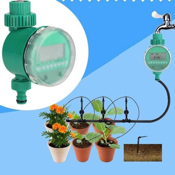 Jual alat Timer atur siram Taman - LCD Irigasi Air Otomatis - 21026 TL ...