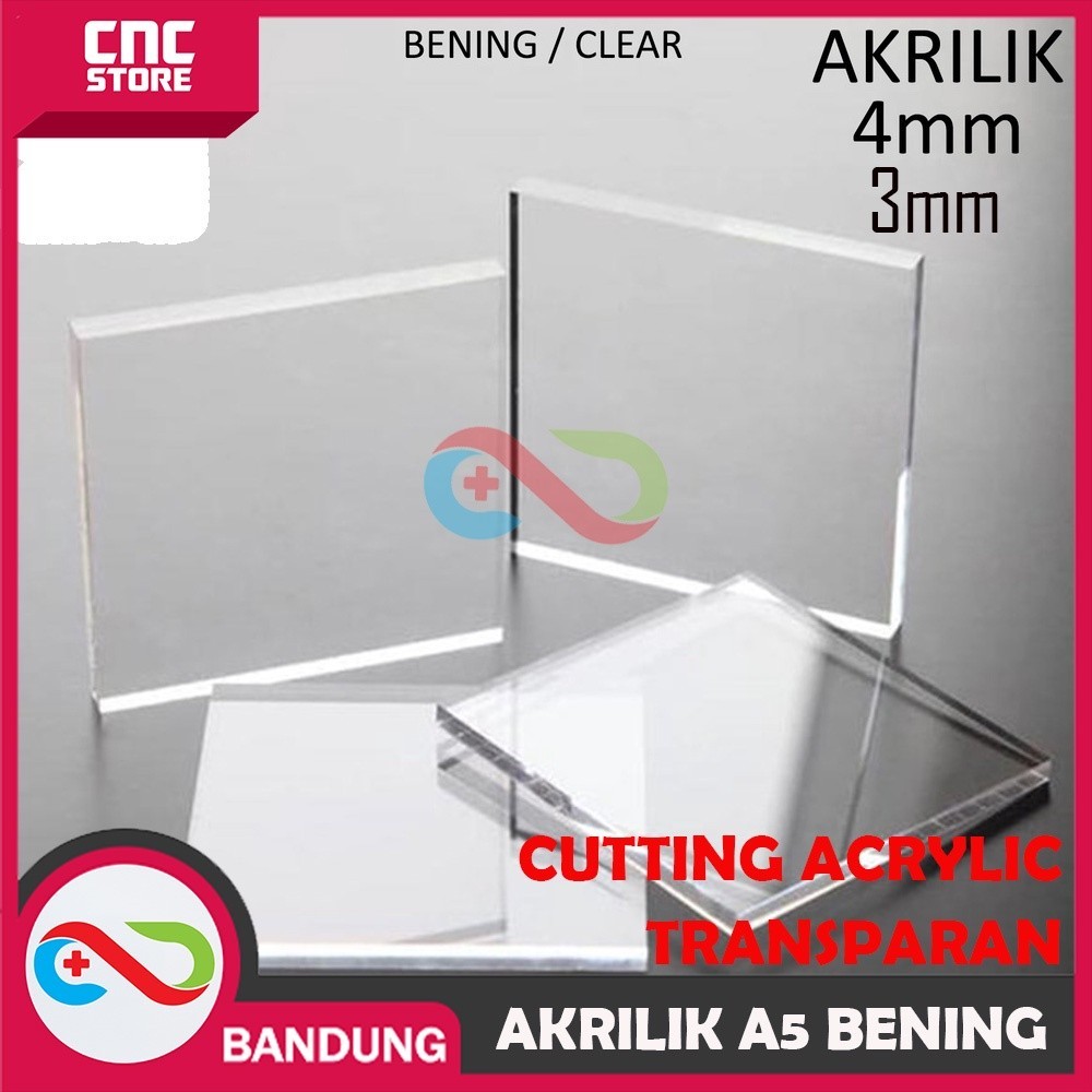 Jual AKRILIK A5 LEMBARAN 4MM 3MM ACRYLIC BENING TRANSPARAN MARGA CIPTA ...