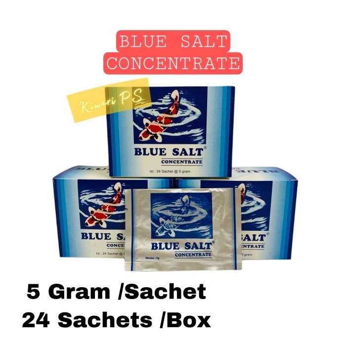 Jual BLUE SALT CONCENTRATE 5GR /SACHET 24 SACHET / BOX GARAM BIRU IKAN ...
