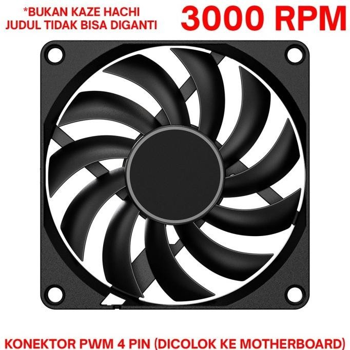 Jual Scythe Kaze Hachi 80Mm 8Cm Fan Slim Pwm 4 Pin 3000Rpm Casing ...
