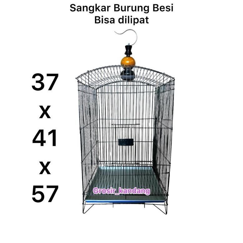 Jual SANGKAR BURUNG BESI LIPAT GANTUNG PARKIT/KENARI/BEO/PLECI/LOVEBIRD ...