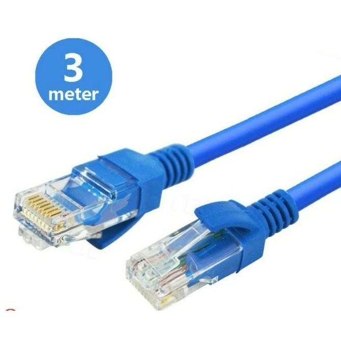 Jual Kabel LAN 3m - Cable LAN UTP CAT5 RJ45 3 Meter | Shopee Indonesia