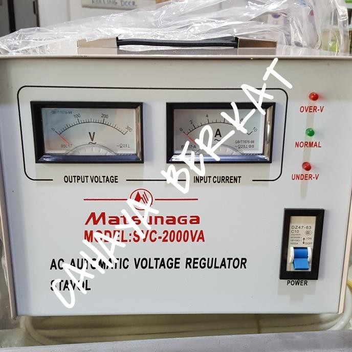Jual Stabilizer Stavol Regulator Listrik Matsunaga 2000 Watt Svc-2000Va Terbaru | Shopee Indonesia