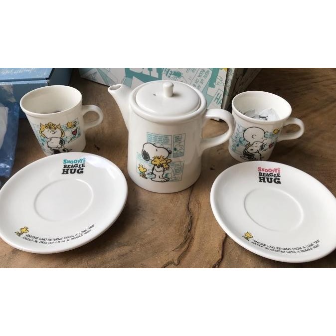 Jual snoopy teapot set / teko teh snoopy set | Shopee Indonesia