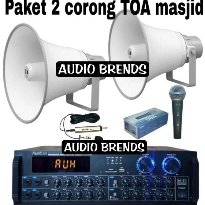 Jual Jual! Paket Corong Toa Mesjid 50 Watt 2 Unit Ampli Bluetooth Usb ...