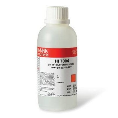 Jual HI 7004 ph 4 buffer solution / cairan kalibrasi Hanna 230ml HI7004 | Shopee Indonesia