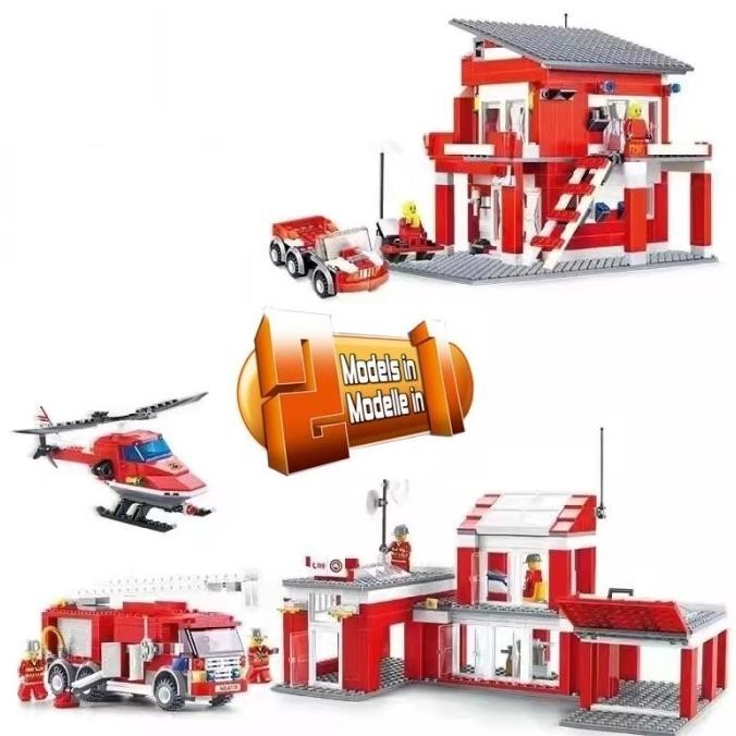 Jual Fire Rescue Team Bricks Building Blocks | Shopee Indonesia
