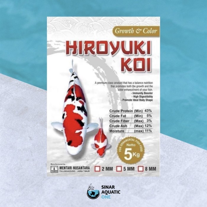 Jual Hiroyuki Growth & Colour Pakan Ikan Koi 5Kg | Shopee Indonesia