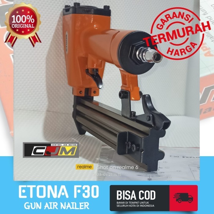 Jual Etona F30 Gun Air Nailer - Mesin Tembak Angin Kompresor - Paku Lurus | Shopee Indonesia