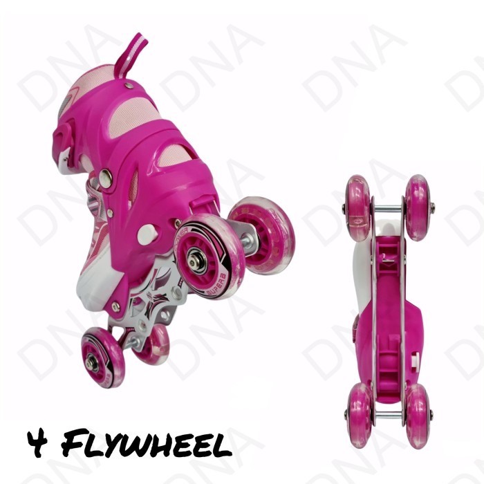 Jual Sepatu Roda / Inline Skate Power Superb Bajaj (Pink) | Shopee ...