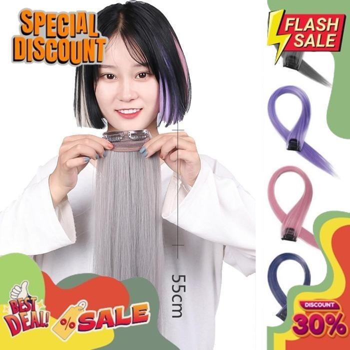 Jual HLB HIGHLIGHT OMBRE GRADASI TEBAL LEBAR CLIP ON 55CM HAIR CLIP ...
