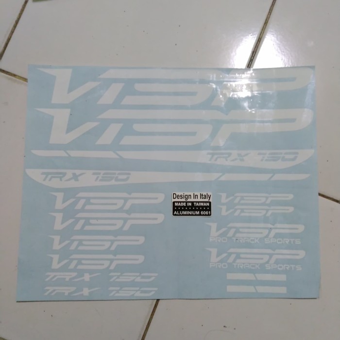 Jual Decal Sticker Stiker Decals Visp untuk Frame Visp trx 790 soloist ...
