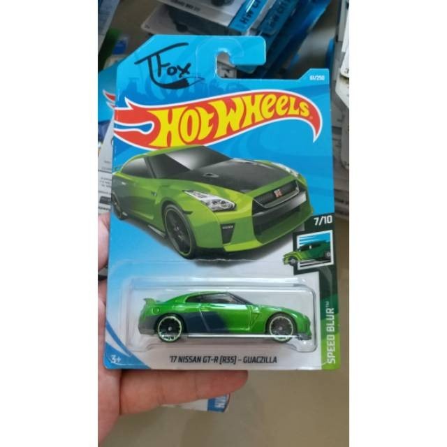 Jual Hot Wheels 17 Nissan GT R R35 Tfox Guaczilla | Shopee Indonesia
