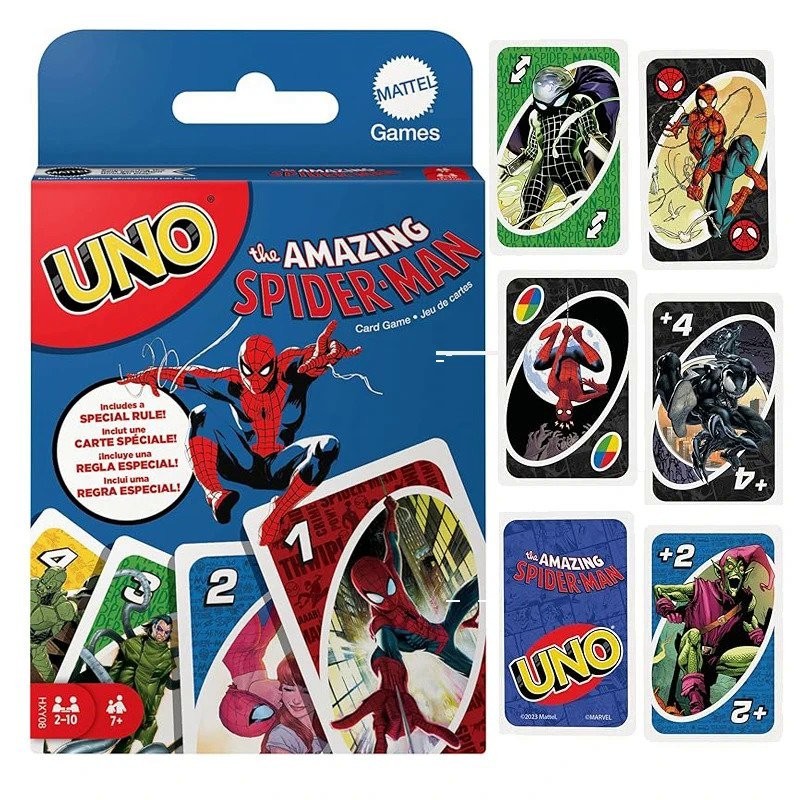 Jual MattelGamesUNO Amazing Spider Man! Card Game Multiplayer UNO Card ...