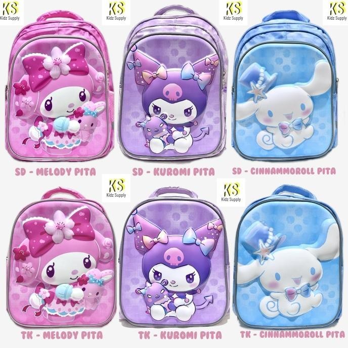 Jual Tas Ransel Sanrio Anak TK SD Anak Perempuan Ransel Sekolah Anak Kuromi PS | Shopee Indonesia
