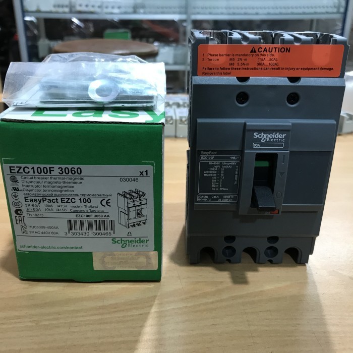 Jual Mccb / Nfb Schneider 3P 60A 10Ka Ezc100F3060 | Shopee Indonesia