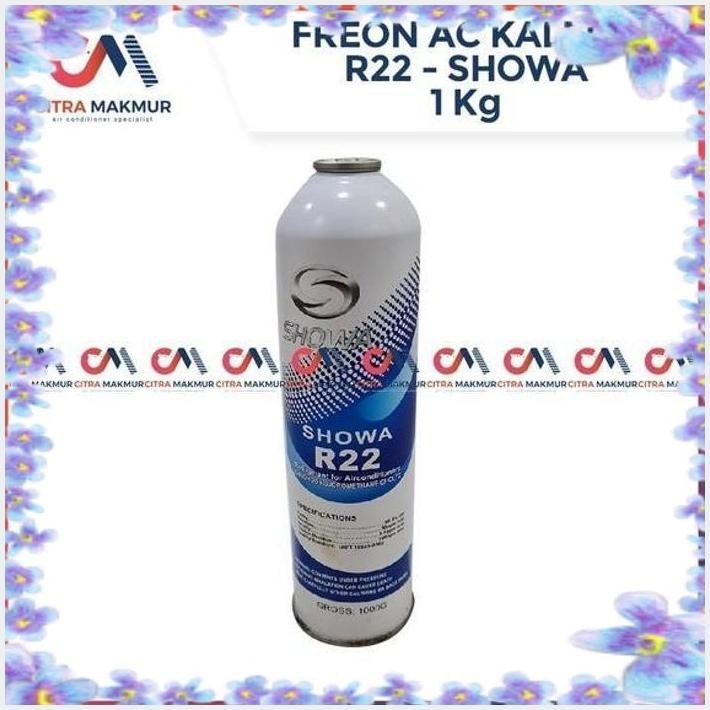 Jual [FMF] FREON R22 KALENG SHOWA ORIGINAL REFRIGRANT AC R 22 TABUNG CAN ISI 1 KG KILO GRAM 1KG ...