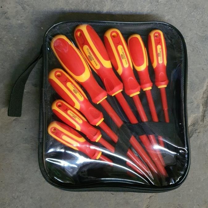Jual Obeng Listrik 1000 V / Screwdriver 1000V 8Pcs/Set Sands | Shopee Indonesia