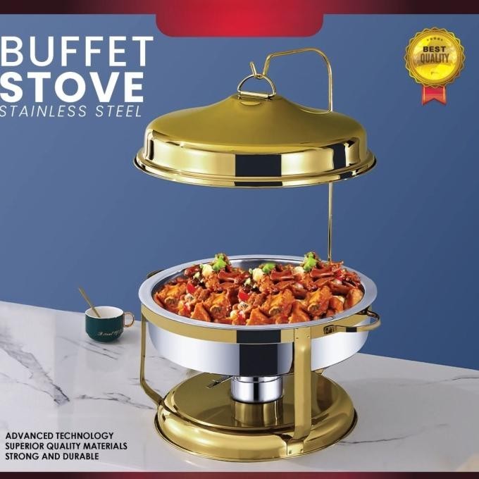 Jual [Best Quality] Panci Prasmanan Bulat - Round Chafing Dish Kenduri ...